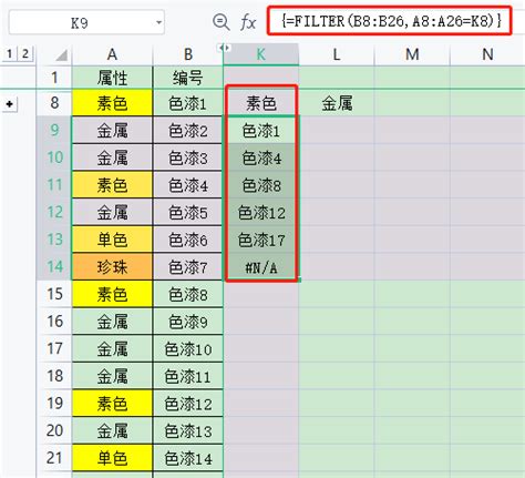 Filter函数：筛选区域或数组（去重）制作表格