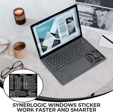 Buy Synerlogic Windows Pc Reference Keyboard Shortcut Vinyl Sticker Laminated No Residue