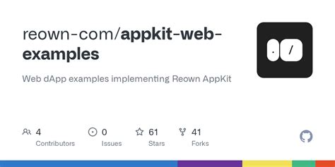 Github Reown Comappkit Web Examples Web Dapp Examples Implementing
