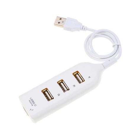 4 Ports Usb Hub 1 Meter Portable Usb 2 0 1 1 Splitter Supports Charging 480mbps High Speed Data