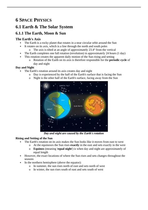 Summary Igcse Physics Space Physics Igcse Physics Stuvia Us