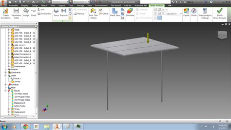 Solved Inventor 2015 Inacurate Stress Analysis Simulation Results Autodesk Community