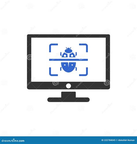 Bug Scan Icon Design Stock Vector Illustration Of Attack 222784045