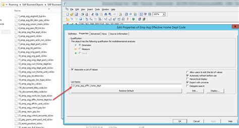 How To Modify Lov In Universe Designer Tool Building Semantic Layer Businessobjects Board