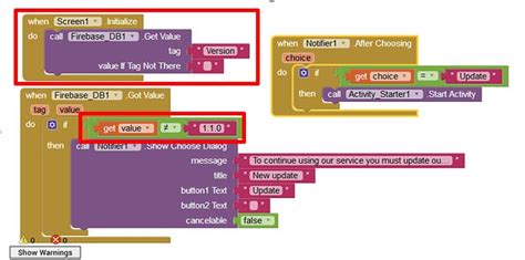 How To Add App Update Notification Discuss Kodular Community