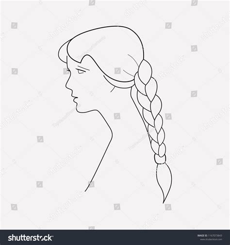 Braid Icon Line Element Vector Illustration Stock Vector Royalty Free