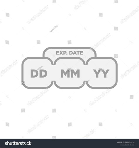 Expiration Date Product Label Signs Symbol Stock Vector Royalty Free 2125715210 Shutterstock