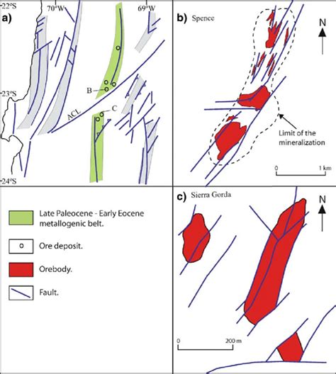 A Distribution Of Late Paleocene Early Eocene Epithermal And Porphyry Download Scientific