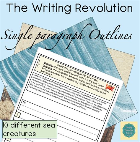 The Writing Revolution Ocean Animals Single Paragraph Outline