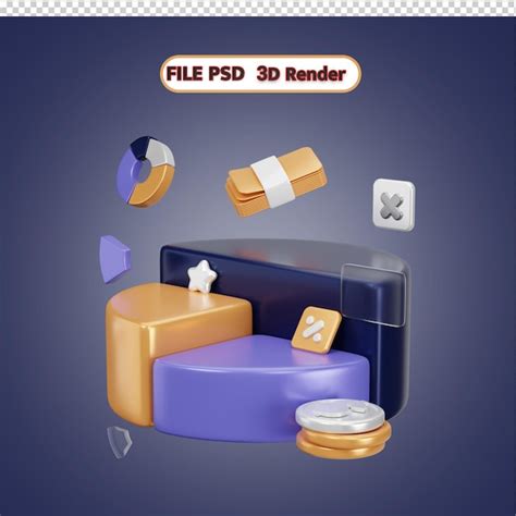 Gráfico Circular Archivo Psd Premium