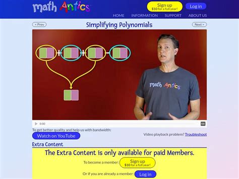 Math Antics Simplifying Polynomials Instructional Video For 3rd 9th Grade Lesson Planet