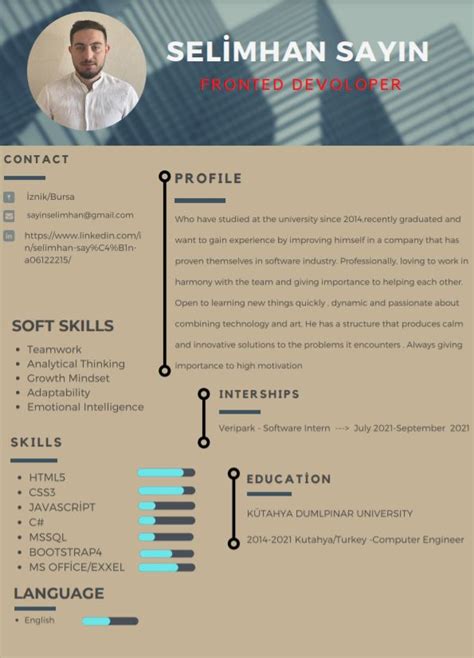 Selimhan Sayın Linkedin‘de Opentowork Işarayışı Yenimezun Frontend