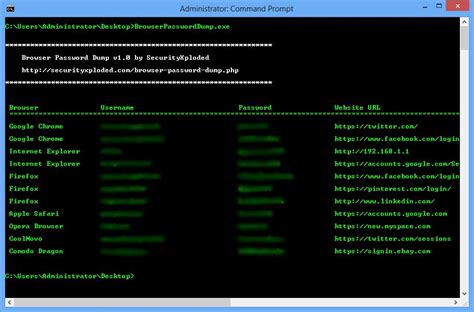 Command Line Based All In One Browser Password Recovery Tool