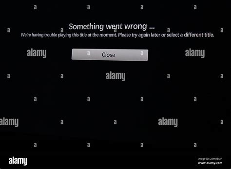 Something Went Wrong Warning Unable To Play Title Error Warning