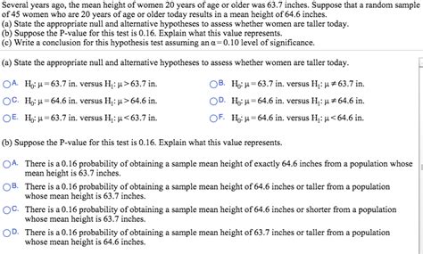 Solved C Write A Conclusion For This Hypothesis Test Chegg