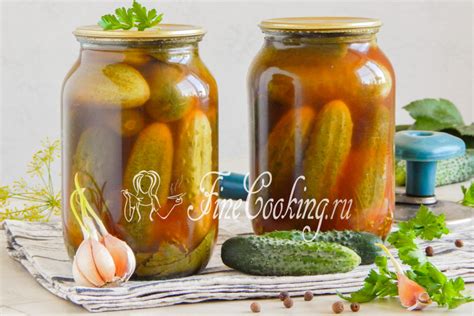 Огурцы с кетчупом на зиму пошаговый рецепт