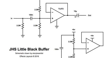 An Electronic Circuit Diagram With Two Different Types Of Black Buffers And The Same Type Of Block