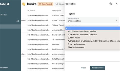 Get The Sum Min Max And Average Values Of A Csv Column Datablist