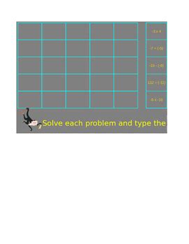 Add Subtract Multiply And Divide Integers By Debbie Schnitzius TPT