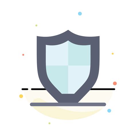 Internet Protection Safety Security Shield Abstract Flat Color Icon