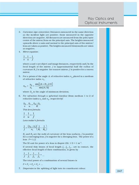 Rbse Book Class 12 Physics Chapter 9 Ray Optics And Optical Instruments Hindi English Medium