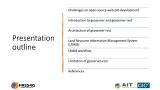 Geoserver Rest In Web GIS PPT