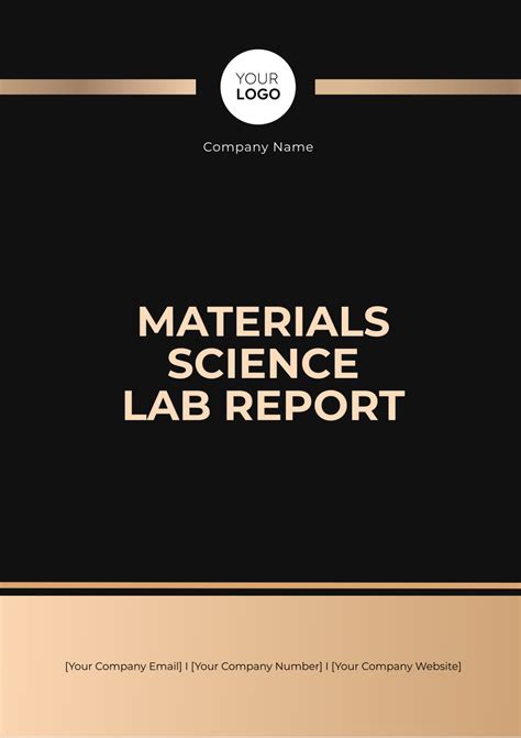 Free Materials Science Lab Report Template To Edit Online
