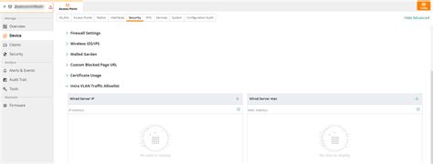 Configuring Intra Vlan Traffic Whitelist