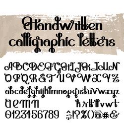 Calligraphic Vector Images Over