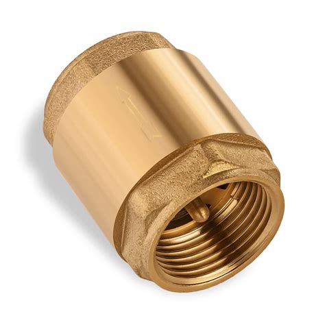 Buy Brass Check Valve 3 4 Npt Thread Female One Way Backflow Preventer Check Valves 0 75 Inch