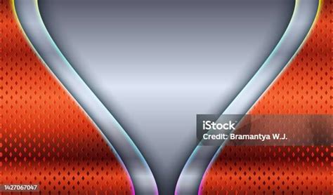 빛나는 주황색과 파란색 레이저 라인 추상 하이테크 배너 유체 구배 어두운 기하학적 미래 조성을 가진 벡터 네온 요소 포스터 소셜 미디어 템플릿 표지 연례 보고서 비즈니스