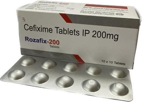Rozafix 200 Cefixime Antibiotic Tablet 200mg Effective Bacterial