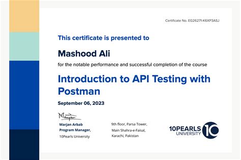 10pearls university certificate
