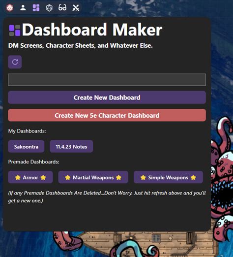 Dashboard Maker