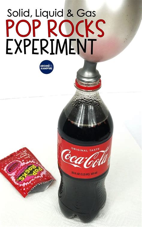 Solid Liquid And Gas Pop Rocks Science Experiment Around The Kampfire Candy Science