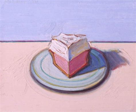 Wayne Thiebaud Pie Slice 1991 Oil On Board