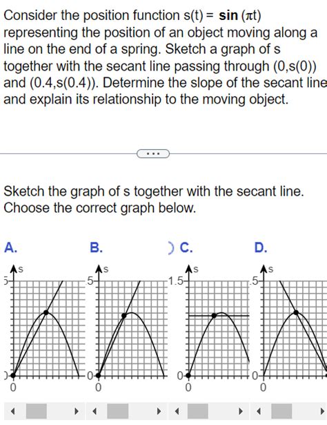 Solved Consider The Position Function