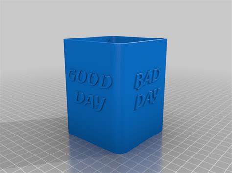 Бесплатный 3D файл Держатель для ручки хороший плохой день 🎨・Модель 3D ...