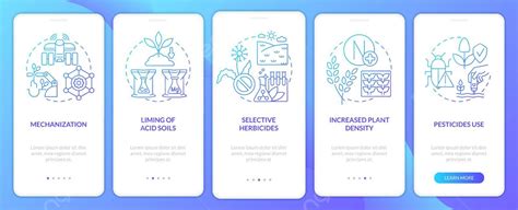 Boosting Farming Efficiency Blue Gradient Onboarding Screen For Mobile