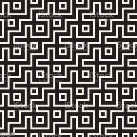 미로 라인 얽힌된 현대 그래픽입니다 추상적인 기하학적 배경 디자인입니다 벡터 완벽 한 패턴입니다 0명에 대한 스톡 벡터 아트 및 기타 이미지 Istock
