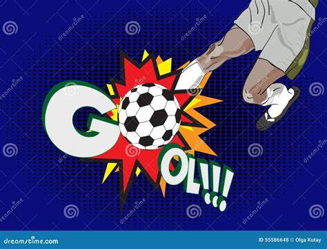 Pop Art Sport Football Stock Illustration Illustration Of Funny 55586648