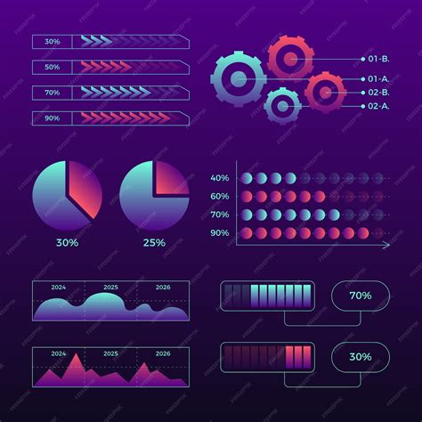 Premium Vector Gradient Data Visualization Design