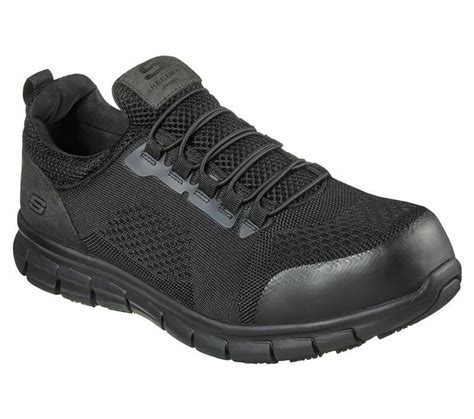 Sketchers Work Men Slip Resistant Steel Toemidsole Safety Shoes Uk 6