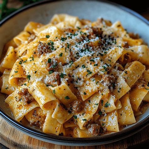 Creamy Calabrian Chili Pappardelle With Sausage And Fennel Recipe