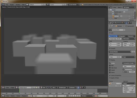 can i control depth of focus v depth deph of field blender stack