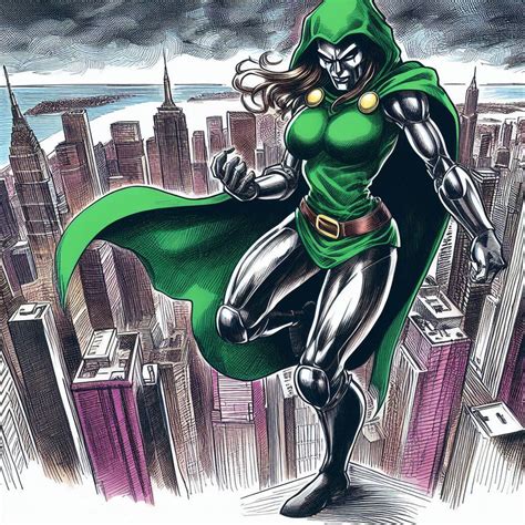 Female Dr Doom By Mort Aux Arts On Deviantart