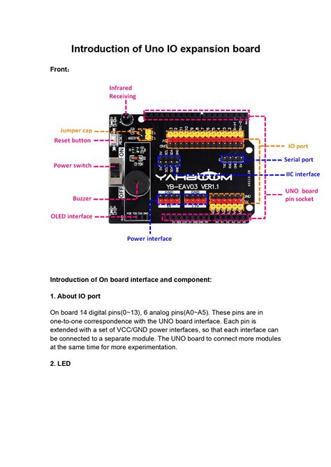 Yahboom Unoio Expansion Board Shield Sensor Electronic Module Development Board Compatible