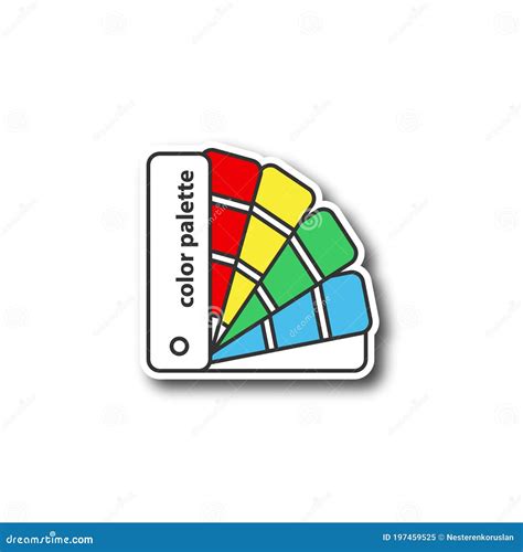 Color Palette Guide Patch Stock Vector Illustration Of Label 197459525