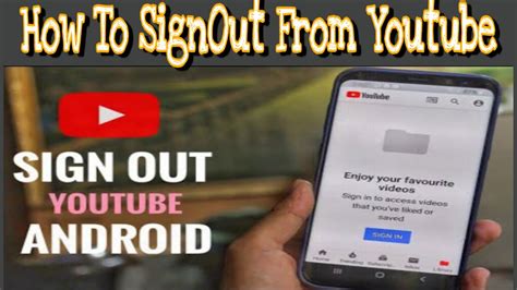 How To Signout From Youtube In Android Remove Account From Youtube