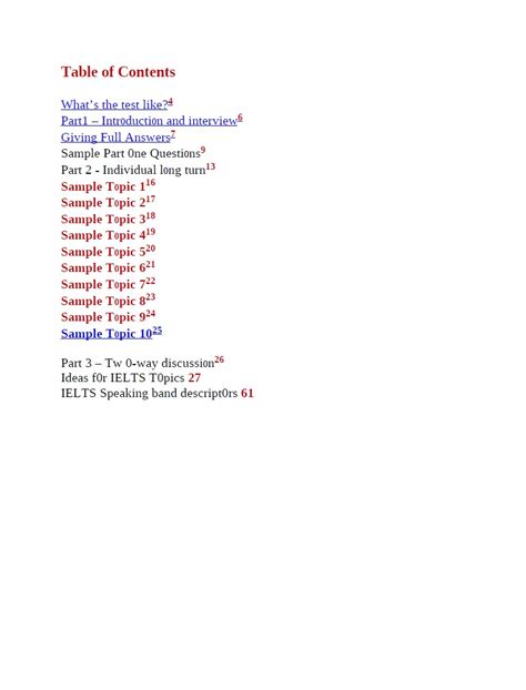 Pdf Ielts Speaking Test Ielts Speaking Guide Part 123 All Common